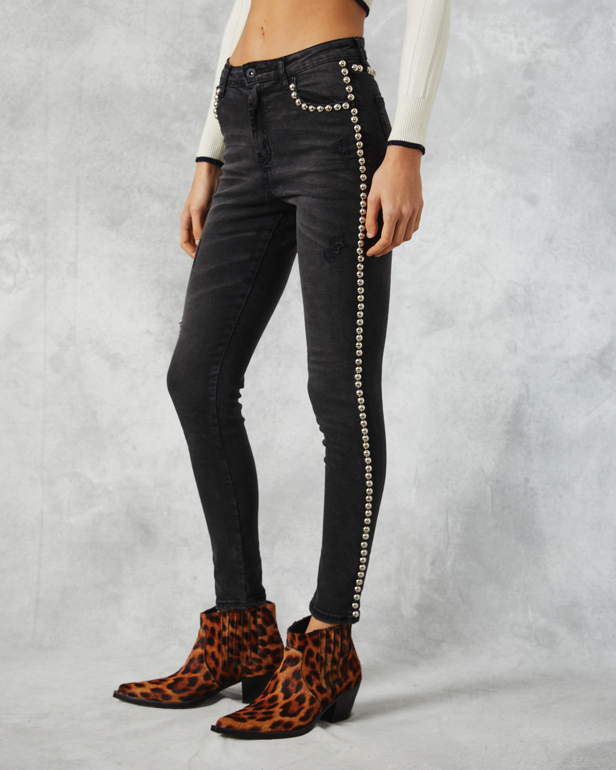 Jean Turner Rock High Black Taylor | Wanama